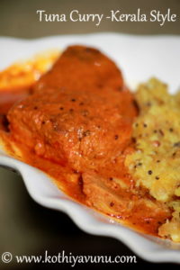 Kerala Style Tuna Curry-Nadan Choora Meen Curry - Kothiyavunu.com